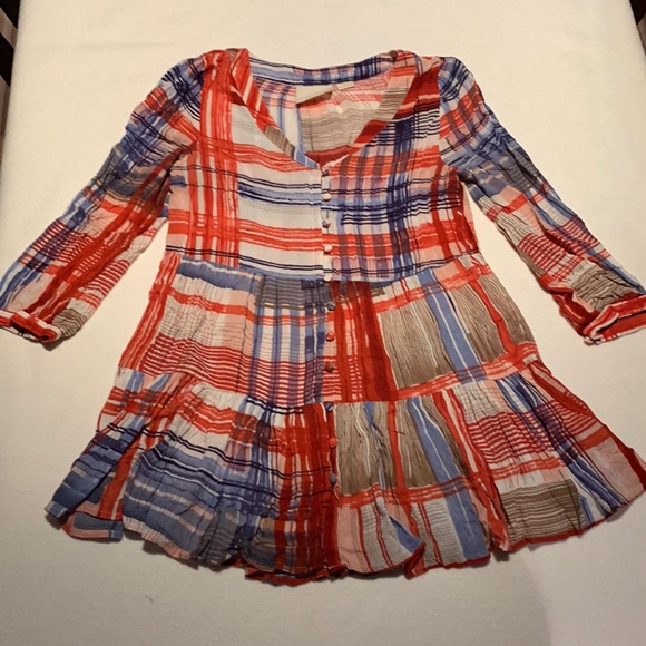 Maeve | Tops | Anthropologie Maeve Brand Boho Ruffled Shirt | Poshmark